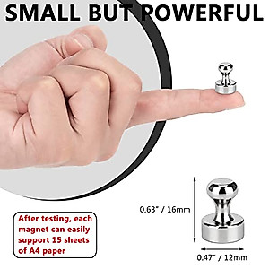18 Pcs Push Pin Magnets, Fridge Magnet, Whiteboard Magnets, Heavy Duty Magnet, Used as Strong Fridge Magnet, Office Magnets, Strong Magnet for Whiteboard, Perfect for Home, Office, Not for Glass Board