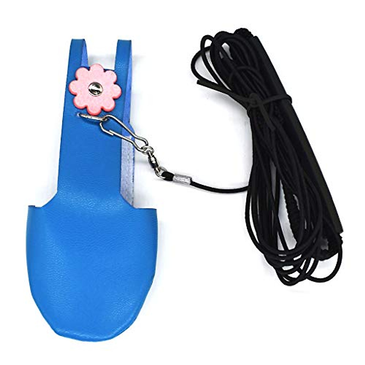 Hibye Bird Parrot Velvet Leather Diaper with Leash Harness Rope Cockatiel Pigeons Flight Suit Clothes Feces Pocket Training Adjustable Pet Supplies