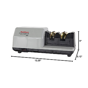 Chef'sChoice 2000 Commercial Diamond Hone Electric Kitchen Knife Sharpener High Performance Heavy Duty with Detachable Module NSF Certified, 2-Stage, Gray