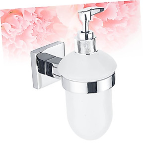 DRESSOOS 304 Stainless Steel Soap Dispenser Wall Mount Liquid Soap Bottle for Bathroom Kitchen Use