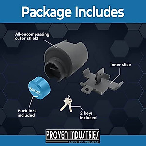 Proven Industries Model 2516-AS Trailer Lock, Fits (1997-2019) 2 5/16-Inch Airstream Couplers, Made in The USA (Blue)