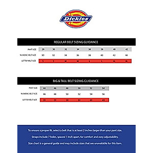 Dickies Men's No-Scratch Mechanic Belt, Black, Medium (34-36)