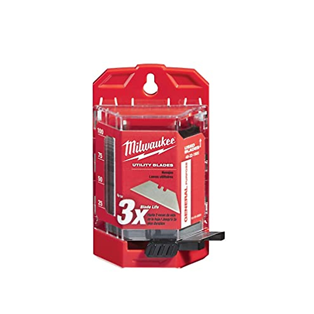 2-Point Utility Blade, 3/4" W, PK100