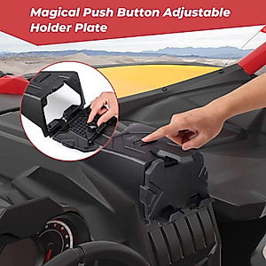 KEMIMOTO X3 Electric Device Tablet Holder, GPS Mount Storage Box Compatible with 2017-2025 Can Am Maverick X3 All Models, Replace OEM #715002874