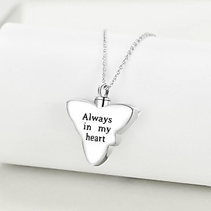 POPLYKE Urn Necklace for Ashes Sterling Silver Celtic Cat Urn Keepsake Necklace Cremation Jewelry for Women (cat urn necklace)