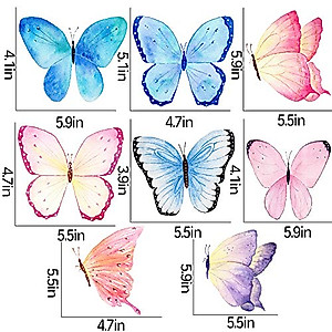 Butterfly Party Decorations - Butterfly Happy Birthday Banner - Butterfly Party Hanging Swirls Decorations - Butterfly Party Supplies for Kids