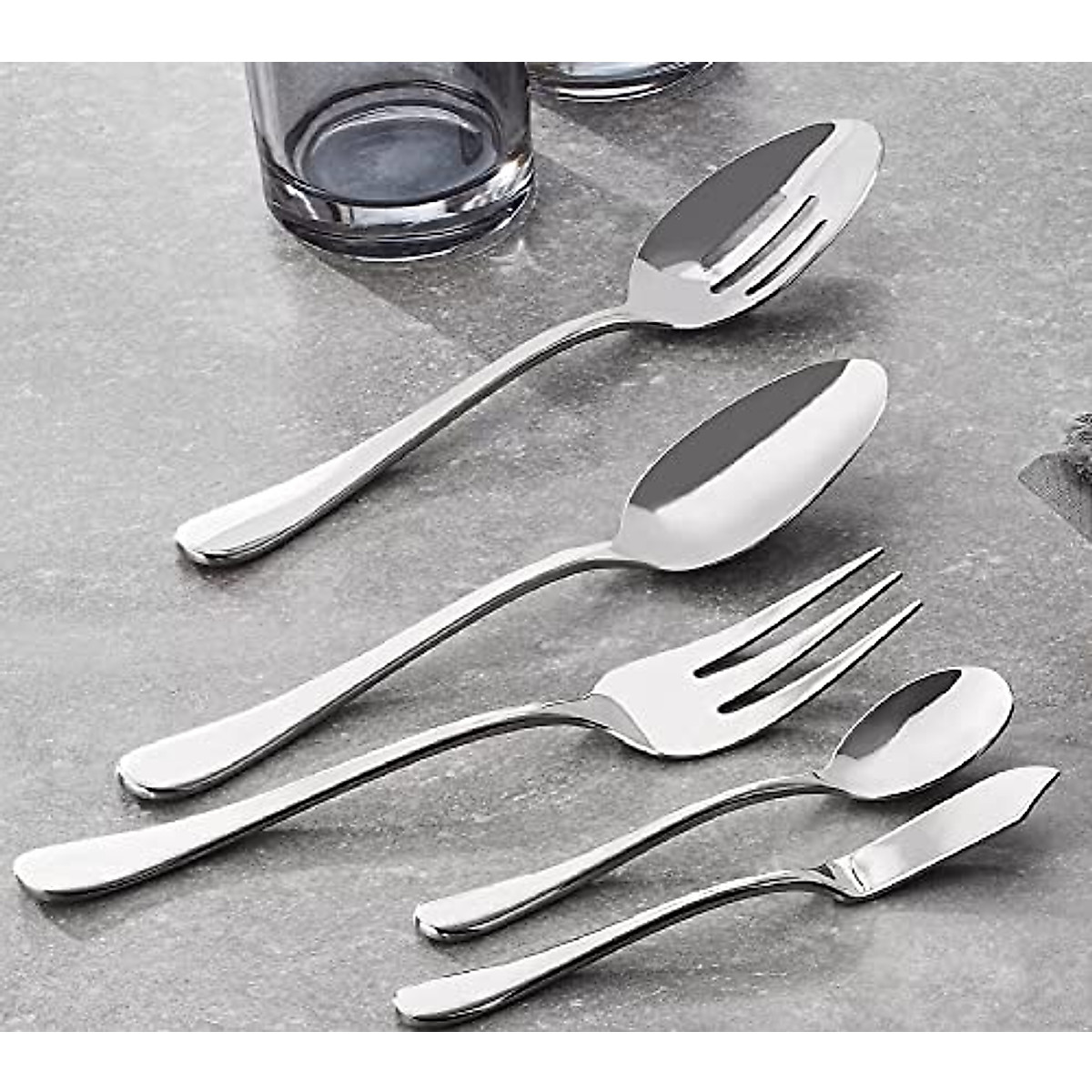 Member's Mark Premium 18/10 Mirror Stainless Steel 65 Piece Flatware Set
