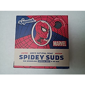 Dr. Squatch Limited Edition All Natural Bar Soap for Men with Medium Grit, Spidey Suds