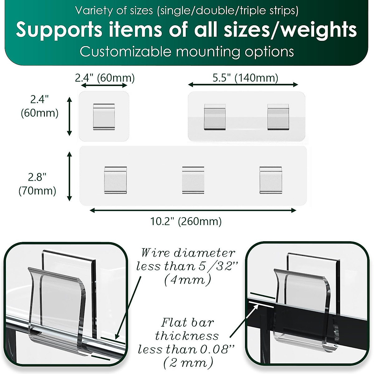 Jovware 14 Pack Shower Caddy Adhesive Replacement, Strong Adhesive Shower Shelf and Hooks, No Drilling Adhesive for Shower Organizer, Soap Holder, Sponge Holder and Kitchen Rack