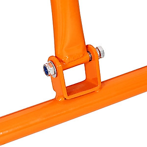 Veemuaro Drywall Sheet Cart, Heavy Duty Panel Dolly Cart 2400LBS Load Capacity with Four 8" Rubber Wheels, Rolling Dolly for Garage, Home, Warehouse (Orange)