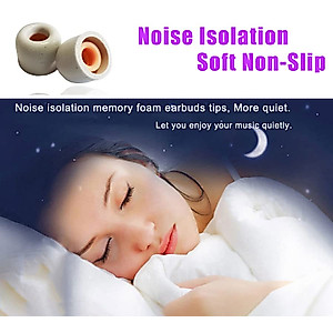 Luckvan Memory Foam Eartips for Sony WF-1000XM4/1000XM5 Replacement Earbuds Tips Sony WF-C500/LinkBuds S/1000XM3 WF-XB700 WI-1000X fit Charging Case 4 Pairs Gray Small