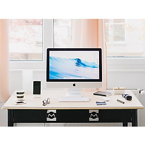 ExactMade - Clear Table Protector, USA Made, Safe, 14 x 24 Inch, 2mm Thick Ultra Clear Smooth Vinyl, Small Clear Desk Mat for Office Desk Top, Clear Desk Blotter Pad for Writing Desk