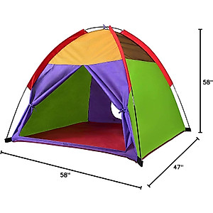 Alvantor Kids Tents Children Play Tent Toddler Pop Up Tent For Kids Boys Girls Toys Indoor Outdoor Playhouse Camping Playground Rainbow 58”x58"x47"