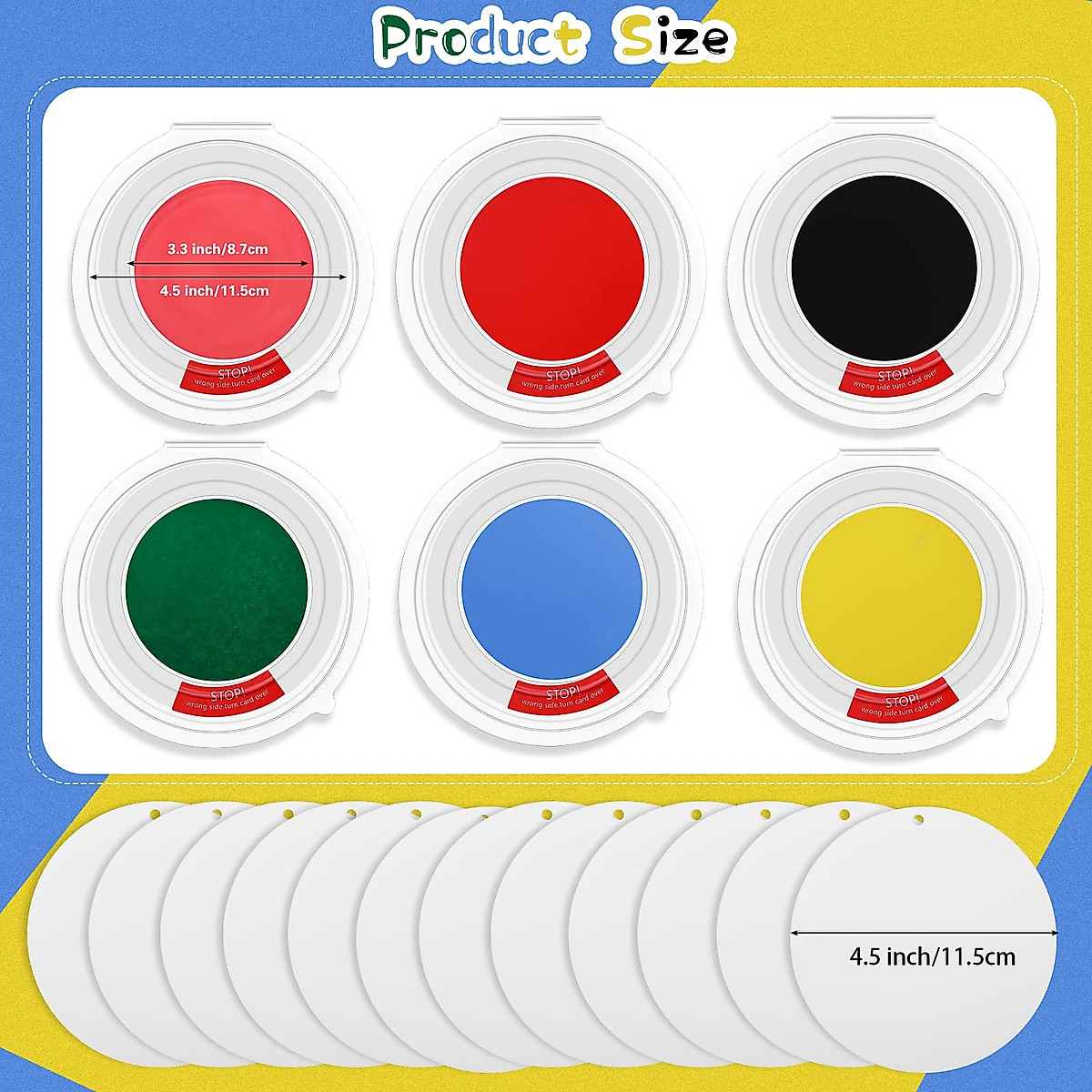 Outus Paw Print Kit with 6 Pieces Paw Print Ink Pads and 12 Pcs Cards, Inkless Baby Footprint and Handprint Kit with Clean Touch Ink Pads, Pet Dog Paw Print Kit Stamp Pad, Newborn Gift Baby Shower