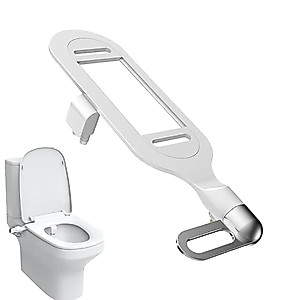 Bidet Attachment for Toilet, Bidet Toilet Seat dua l Nozzle, Non-electric Bidet Sprayer with Adjustable Water Pressure, Smart Toilet Seat Flusher for Sanitary and Feminine Wash