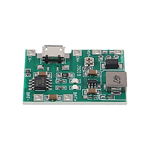 5PCS 3.7V 4.2V Lithium Liion Battery Charger Board Adjustable DC-DC Step Up Module Boost Charge Discharge Integrated Module TP4056 DIY Kit Parts