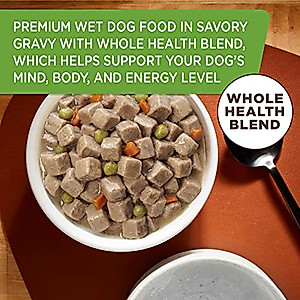 Rachael Ray Nutrish Chunks in Gravy Wet Dog Food Real Chicken & Veggies Recipe, 13 Ounce (Pack of 12)