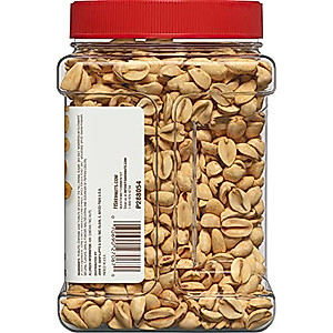 Fisher Snack Sea Salt Dry Roasted Peanuts, 36 Ounces, No Artificial Colors or Flavors