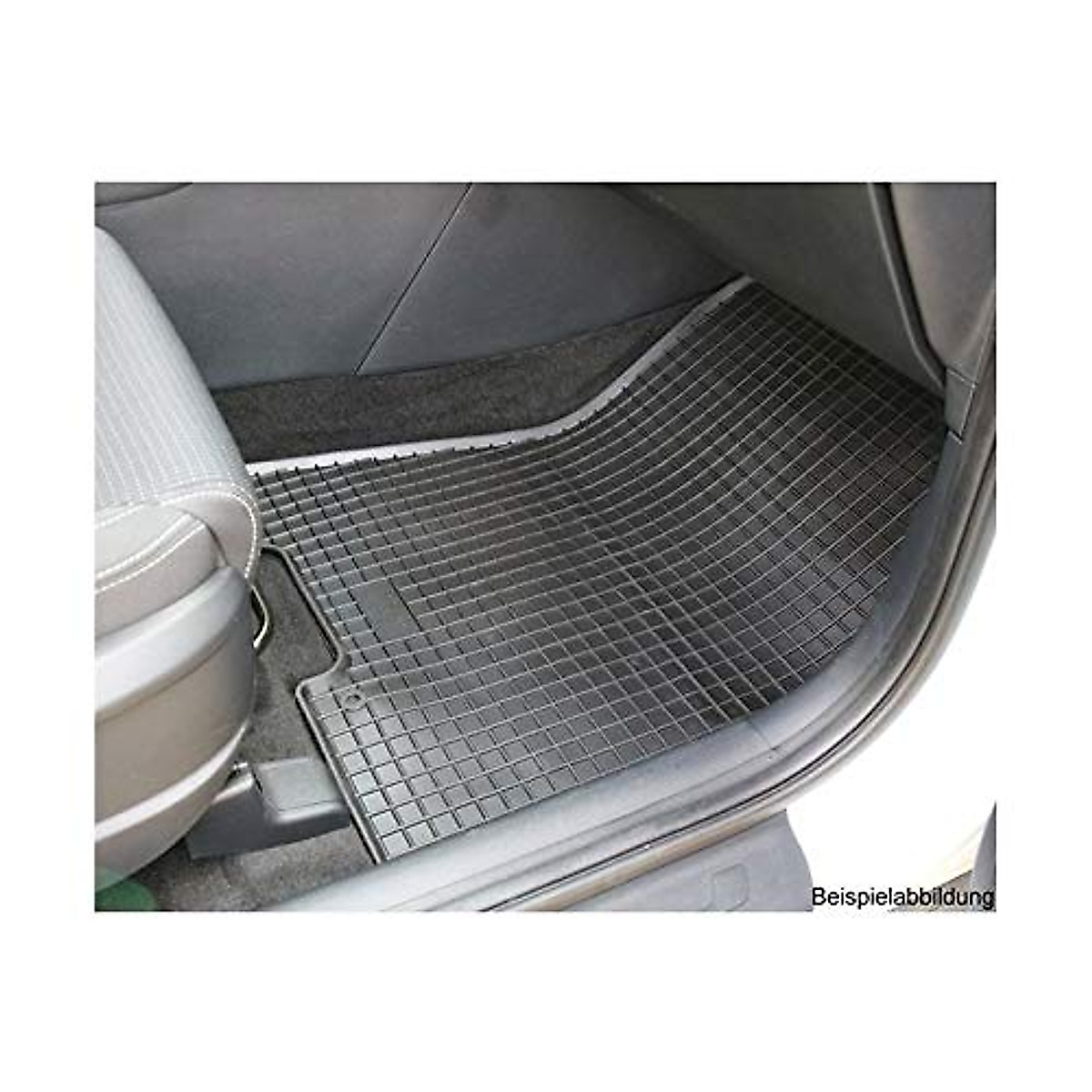 Black Rubber Car Floor Mats VD569 All Weather Odorless Car Floor Mat Liners 4-Piece Set Car Accessories Compatible with Ford Focus C-Max C-Max Type C214 2004 2005 2006 2007 2008 2009 2010