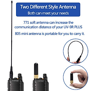 Airiton x Baofeng UV-9R Plus 8W Ham Radio Handheld Dustproof & Waterproof IP67 Dual Band Two Way Radio Walkie Talkie with 2Pack Battery,771 Antenna and Programming Cable