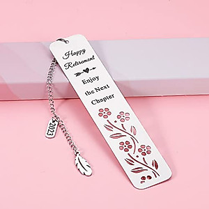Retirement Gifts Bookmark for Women Men 2023 Happy Retirement Gifts for Teacher Nurse Retired Gifts for Coworker Colleague Boss Farewell Leaving Senior Employee Appreciation Retirement Gifts Ideas