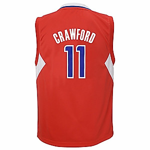 adidas Jamal Crawford Los Angeles Clippers NBA Boys Red Official Road Replica Basketball Jersey (5/6)