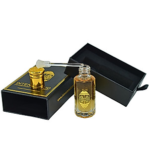 INTENSE OUD Attar Full Arabian Perfume Oil for Men & Women, Long Lasting Alcohol-Free Concentrated Fragrance, 12ml (0.40 oz) in Black Gift Box, Aldehydes & Jasmine Notes