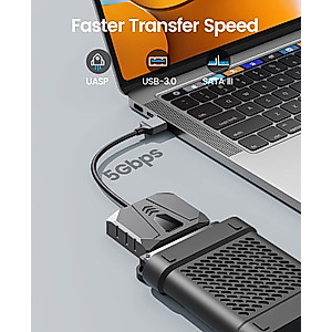 ORICO 2.5'' Hard Drive Enclosure SATA to USB3.0 Cable, Hard Drive Adapter Converter for 2.5 Inch SSD & HDD Data Transfer, Support UASP(S2-3A-05)