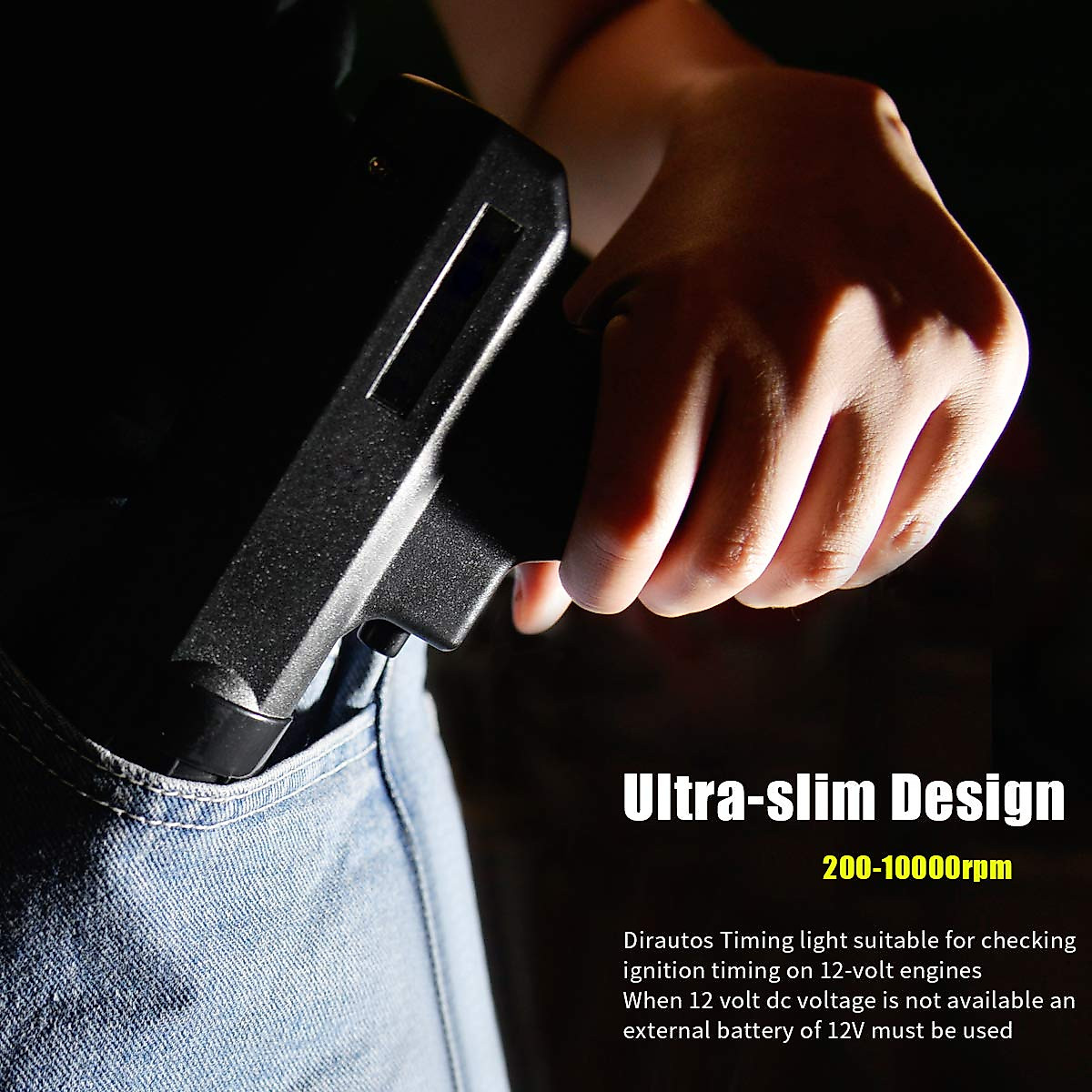 Engine Timing Light with Spark Plug Tester,Inductive Timing Light Gun Timing Light Ignition Testers Engine Ignition Coil Tester for Car Motor Motorbike Vehicle Motorcycle Marine Lawnmower