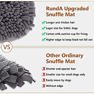 Snuffle Mat for Dogs, 17'' x 21'' Dog Sniffing Mat Interactive Feeding Game for Boredom, Dog Puzzle Toys Encourages Natural Foraging Skills and Stress Relief for Small/Medium/Large Dogs