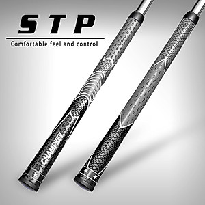 CHAMPKEY Comfortable Golf Grips Set of 13 - Choose Between 13 Grips with 15 Tapes and 13 Grips with All Repair Kits (Black&Grey(All Repair Kits Included), Standard)