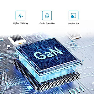 Amazon Basics 68W Two-Port GaN Wall Charger with 2 USB-C Ports (60W, 18W) with PD for Laptops, Tablets & Phones (iPhone 15/14/13/12/11/X, iPad, MacPro, Samsung & more), non-PPS, Black