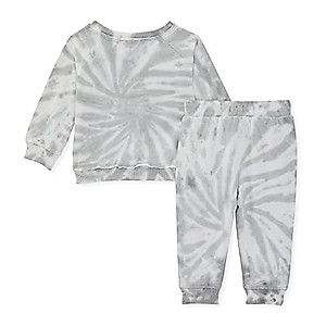 Burt's Bees Baby Unisex Baby Sweatshirt and Jogger Pant Set, Top & Bottom Outfit Bundle, 100% Organic Cotton