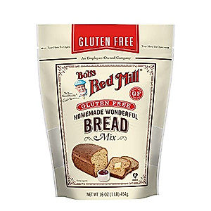 Bob's Red Mill Gluten Free Homemade Wonderful Bread Mix, 16 Ounce (Pack of 4)