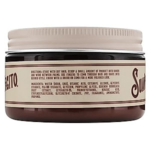 Suavecito Pomade Matte Hair Cream With DHT Blocker For Hair Regrowth - Low Shine Light Hold For Styling Thinning Hair To Look Thick & Full With Volume