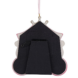 Personalized Baby Photo Frame Christmas Tree Ornament - Baby Girl Princess Carriage Ornament - Pink Baby Ornament - Unique Keepsake Gifts for Girl, Grandkid, Daughter