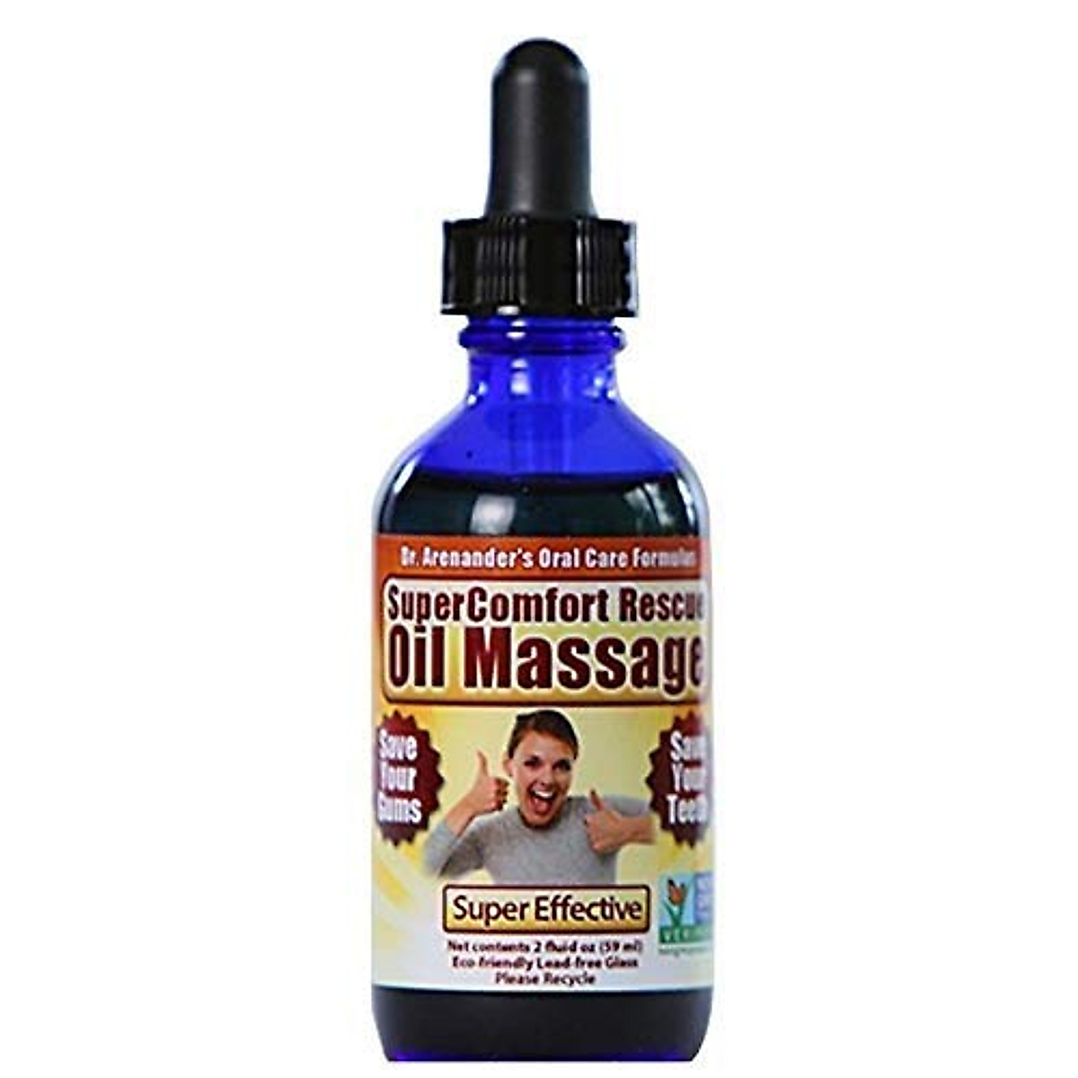 TEETH & GUM Restoration Oil- SuperComfort Rescue Massage Oil to the Rescue! Ayurvedic Formula for Supporting Gum Health, Helps with Bleeding Gums, Gingivitis - Made with Certified Organic Ingredients