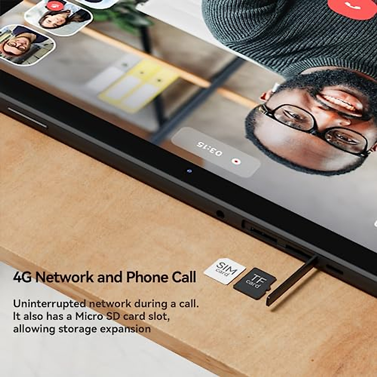 A DREAMER Android 13 Tablet: Octa Core CPU, 4G LTE Tablet with SIM Card Slot Unlocked, 64GB ROM, 6000mAh Battery, 2MP+5MP Dual Camera, Tablet for Kids