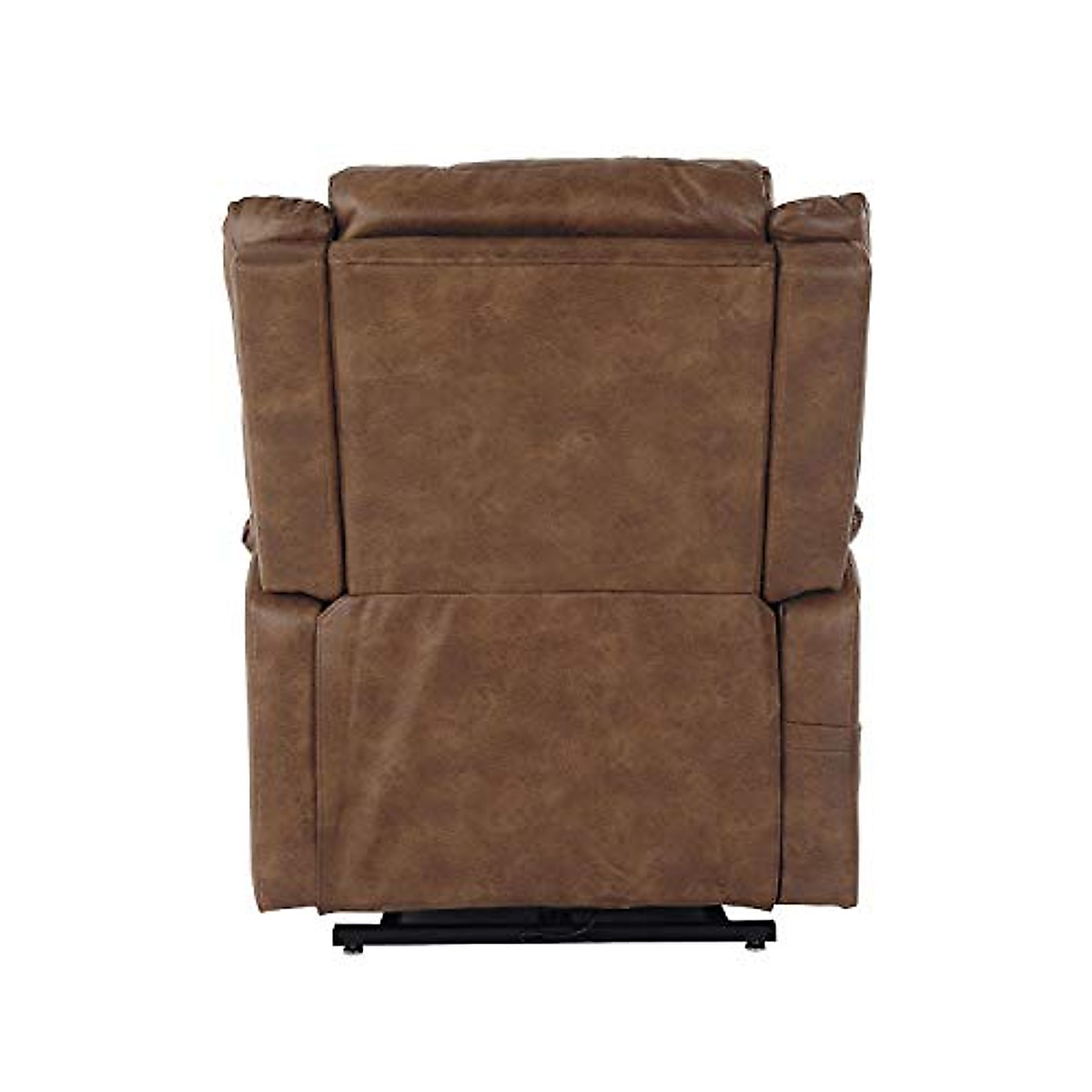 Signature Design by Ashley Yandel Faux Leather Electric Power Lift Recliner for Elderly, Brown