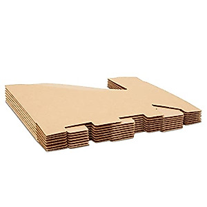 Juvale 8 Pack Kraft Paper Material Cardboard Magazine Holder with Labels for Bookshelf, Desktop File Organizer for Documents (3.5 x 10.2 x 10.6 In)