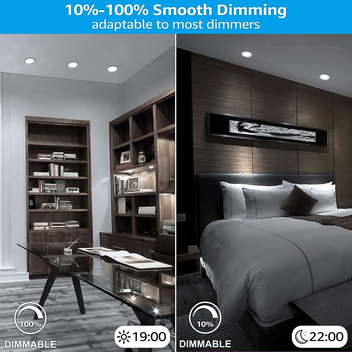 TORCHSTAR PAR30 Long Neck LED Bulb, CRI90+ Dimmable LED Spotlight Bulbs, 8W=75W, 3000K Warm White, UL & ES Listed, 800LM Super Bright, for Recessed Trim Lighting, Track Light, Pack of 6