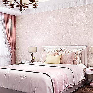 MOENMOAI Pink Wallpaper 11.8" X 78.7"Self Adhesive Peel and Stick Removable Home Decorative Vinyl Film for Home Decoration Worktops Furniture Stickers Contact Paper Removable Kitchen Wallpaper