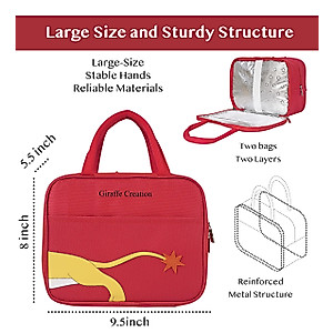 Insulated Lunch Box Bag for Kids, Reusable Durable Lightweight Lunch Bag for Girls Boys, Keep Food Cold/Warm, Lion