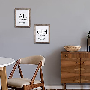 Ctrl Alt Del Motivational Wall Art Inspirational Quote Office Wall Decor Motivational Posters for Office Positive Affirmations Poster Motivational Decor for Home School Office, 10 x 8 Inch, Unframed