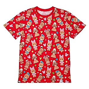 Loungefly DISNEY GINGERBREAD MICKEY AND FRIENDS UNISEX TEE 2XL