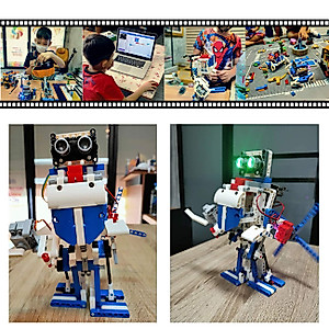 Yahboom Micro bit Building Block Robot Kit 16 in 1 STEM Projects DIY Science Educational Toys for Kids Age 10+ (Build-Super-Kit without Microbit)