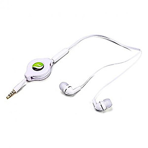 Wired Retractable Earphones w Mic Earbuds Headphones [3.5mm] works for iPod Nano 5th, 6th, 7th, iPod Touch 1st, 2nd, 3rd, 4th, 5th, 6th, 7th Gen, Galaxy A14 A23 A52 A12 A42 A32 S10 S9 S8 , iPhone 6/6S