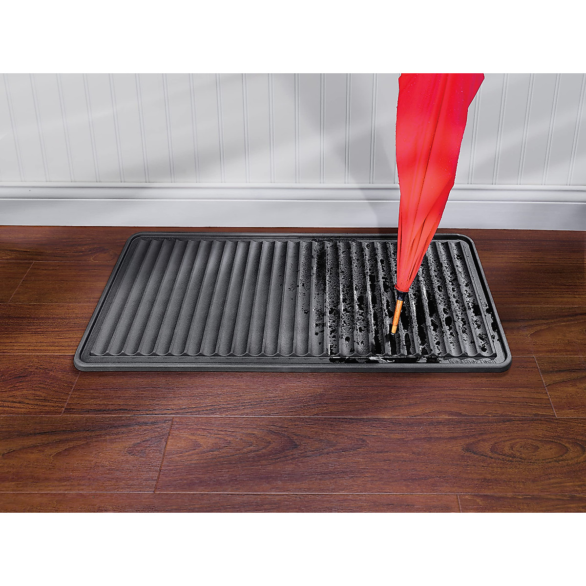 WeatherTech BootTray for Entryway - Durable Mat for Boots, Shoes, Traps Water and Dirt (16"x36") - Black