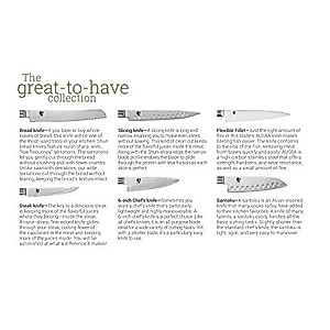 Shun Cutlery Dual Core Santoku Knife 7", Asian-Inspired Knife for All-Purpose Food Prep, Chef Knife Alternative, Handcrafted Japanese Knife