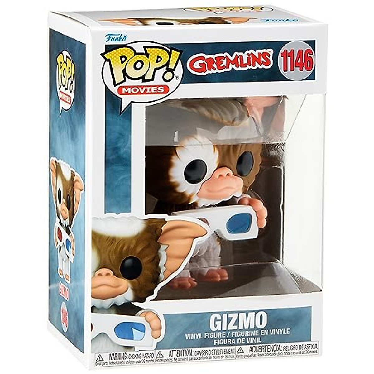 Funko Pop! Movies: Gremlins - Gizmo with 3D Glasses, Multicolor, Horror Theme